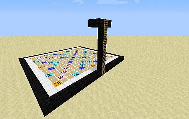 Scrabble Game in Minecraft Minecraft Map