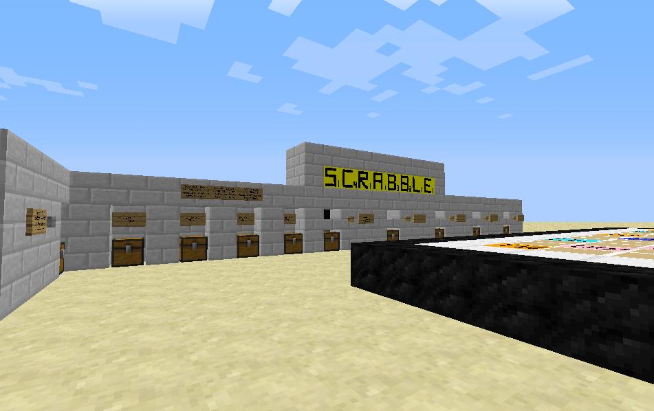 Scrabble Game in Minecraft Minecraft Map