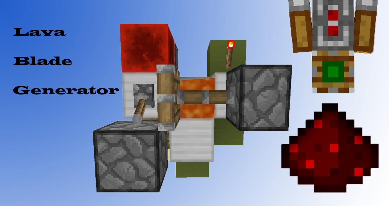 Lava Blade Generator 1.7.2 Minecraft Map