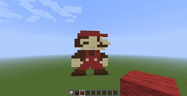 Mario Pixel Art :) Minecraft Map