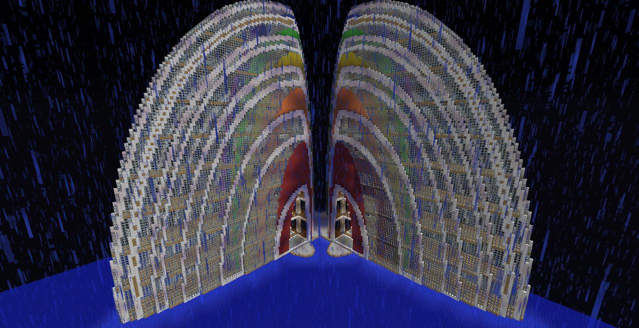 Futuristic Skyscraper Schematic Minecraft Map