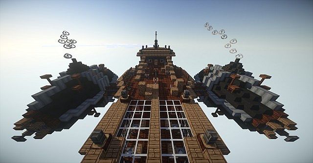Zanven Freighter Steampunk Cargo Airship Minecraft Map