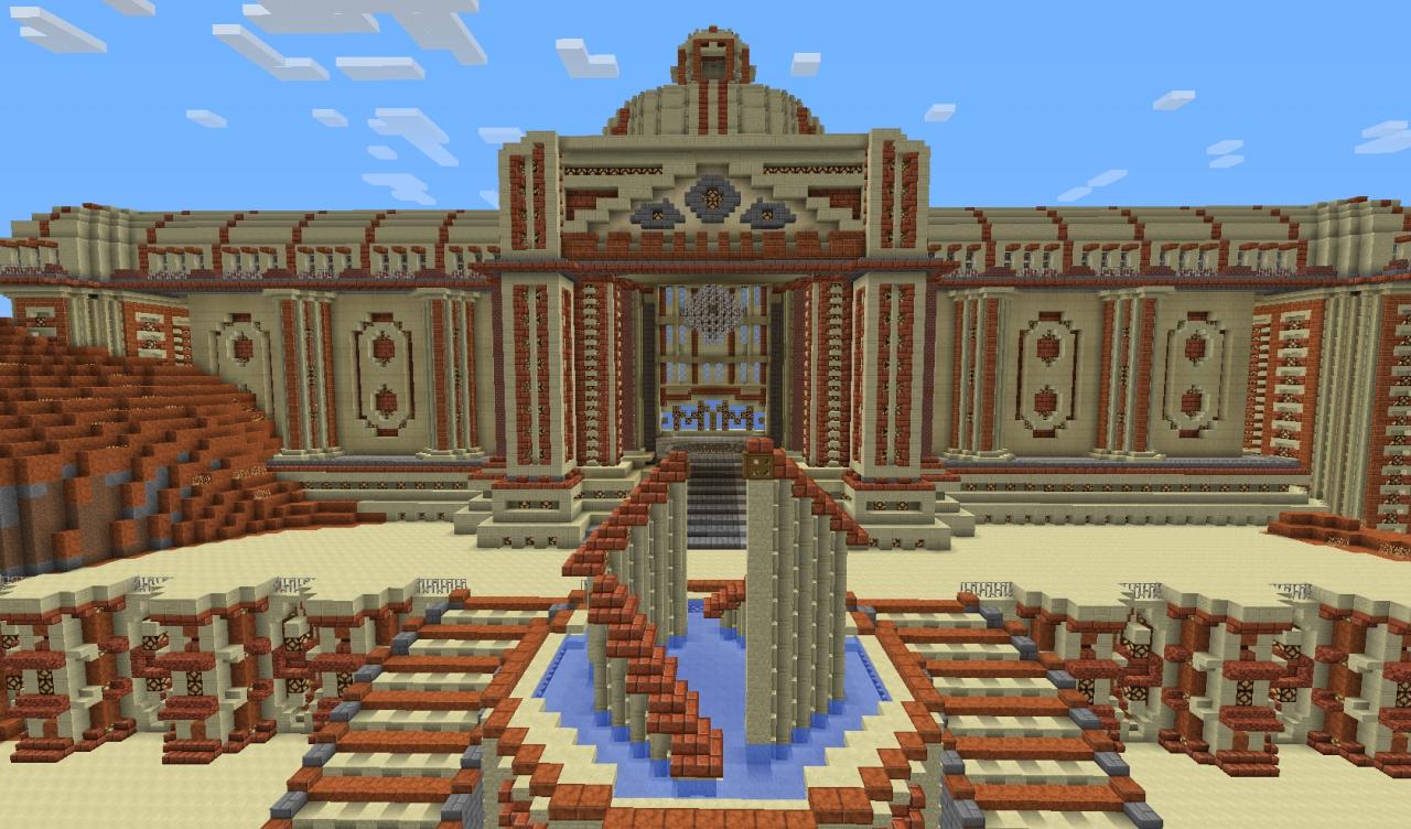 Red Rock Building [FTB Ultimate] (Towny Server Spawn) Minecraft Map