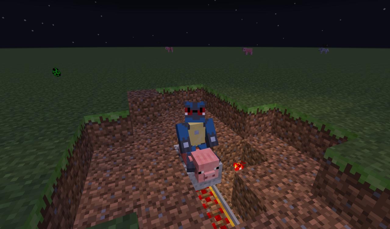 Player Riding Pig Riding Minecart Minecraft Blog