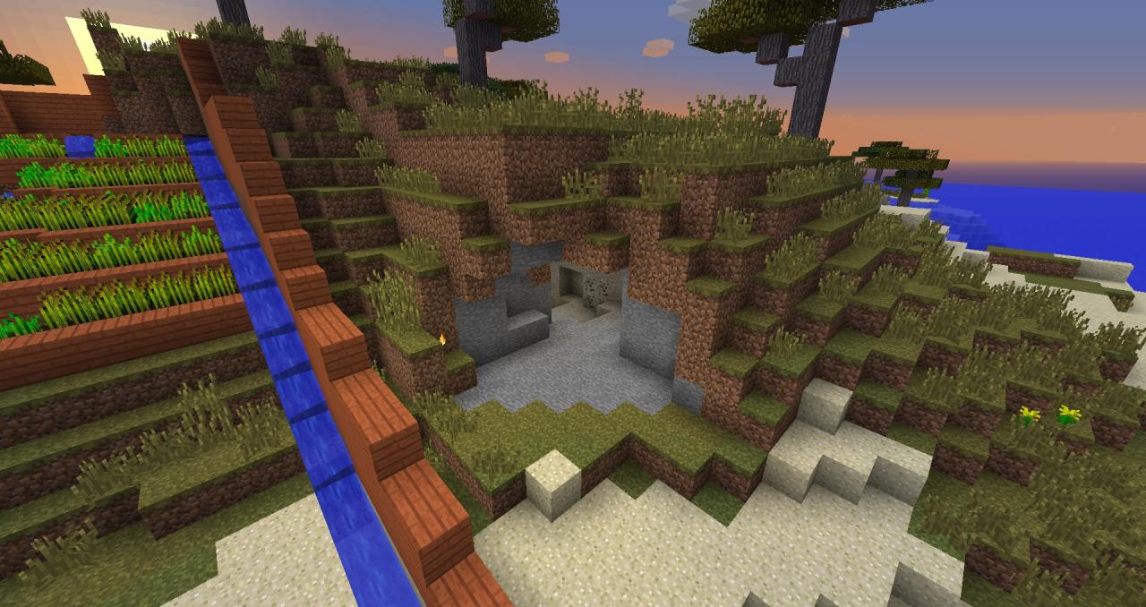 savannah Hill and Farm Minecraft Map