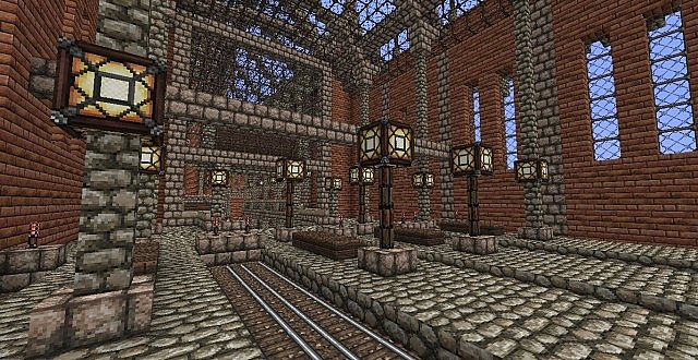 Victorian Train Station Minecraft Map