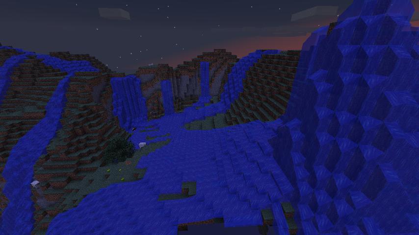 Extreme water falls Biome. Minecraft Map