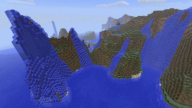 Extreme water falls Biome. Minecraft Map