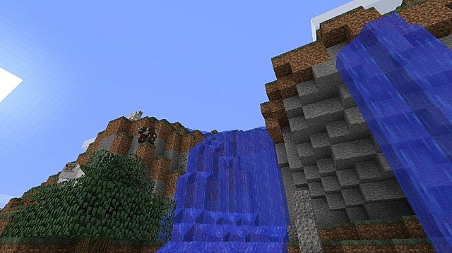 Extreme water falls Biome. Minecraft Map