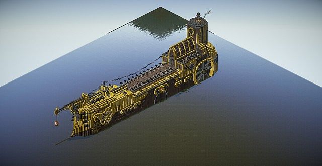 Brassheart (Massive Steampunk Ship with Download!) Minecraft Map