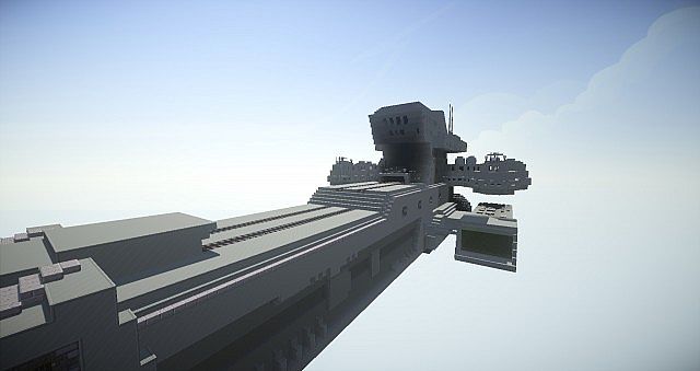 Stargate SG-1 X-303 Prometheus Battle Cruiser Minecraft Map