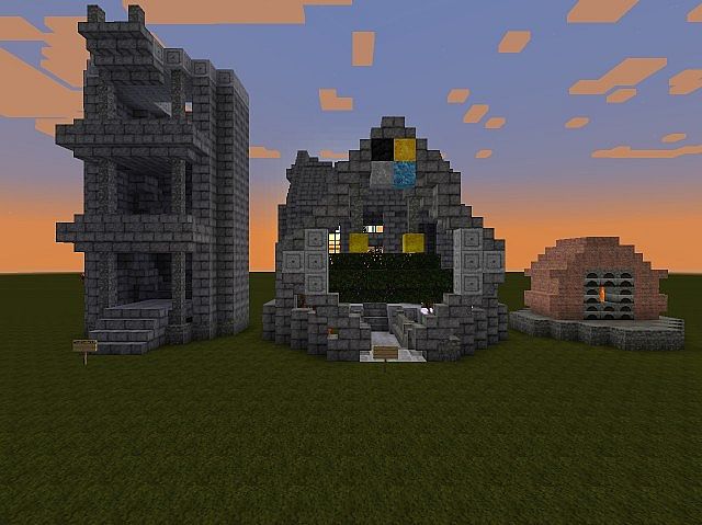 medieval/dwarven structures Minecraft Map