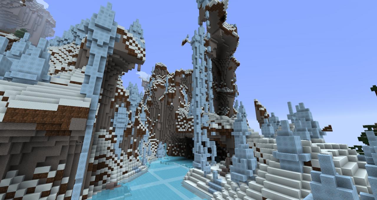 the ice towers Minecraft Map