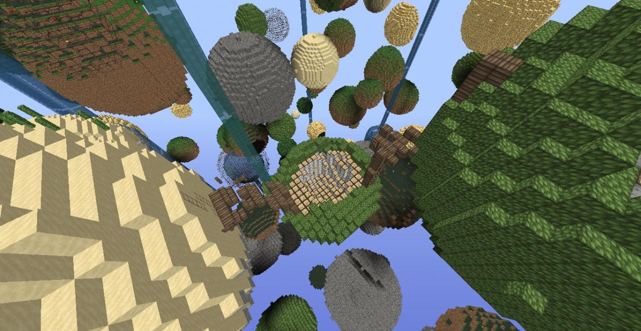 Epic PVP with PLANETS Minecraft Map