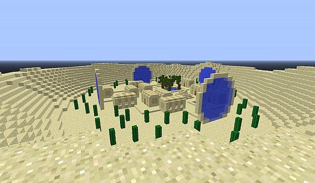 Server Spawn Desert Theme Minecraft Map