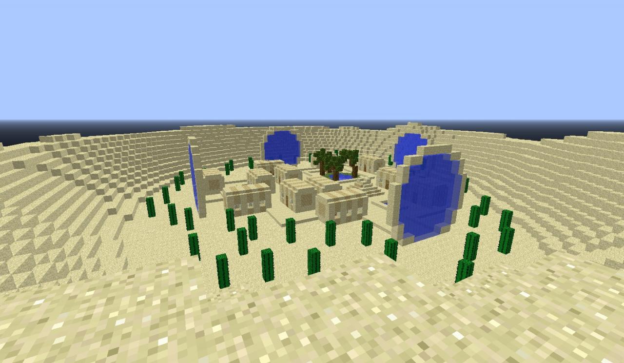 Server Spawn Desert Theme Minecraft Map