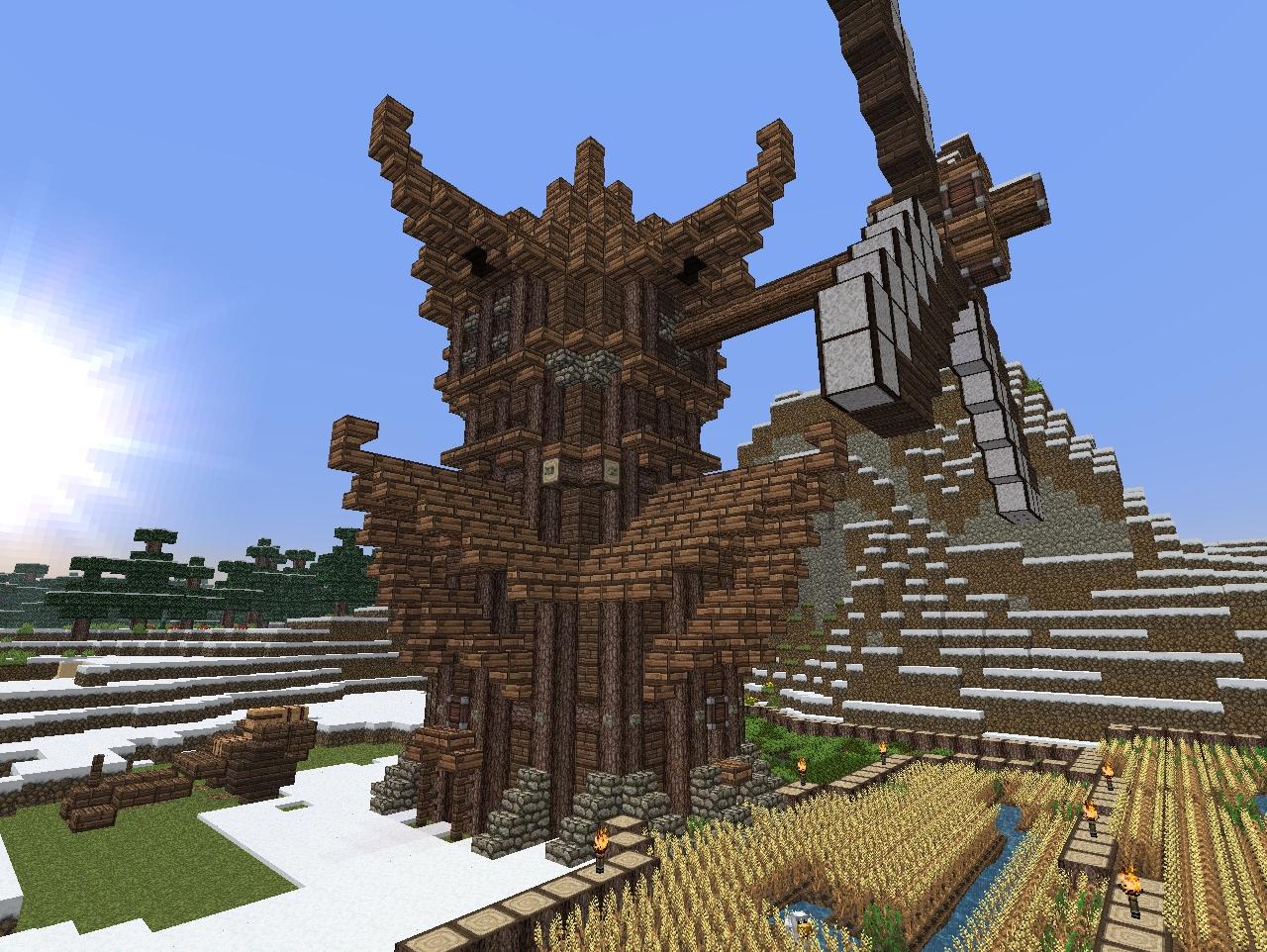 Medieval Mill/Farm Minecraft Map