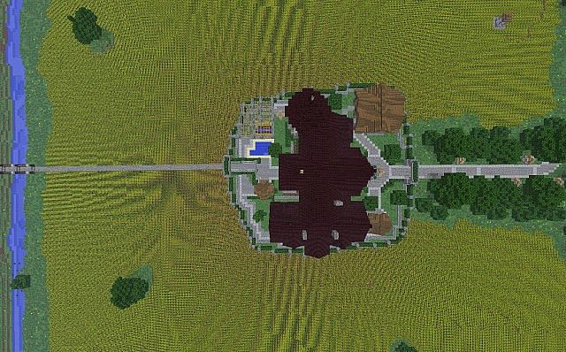 Wheat field Mansion Minecraft Map