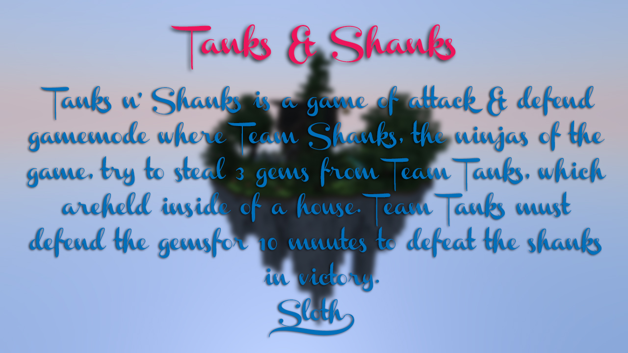 [Microgame] Tanks n' Shanks Minecraft Map