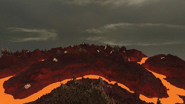 Custom Terrain - Firey Plains Minecraft Map