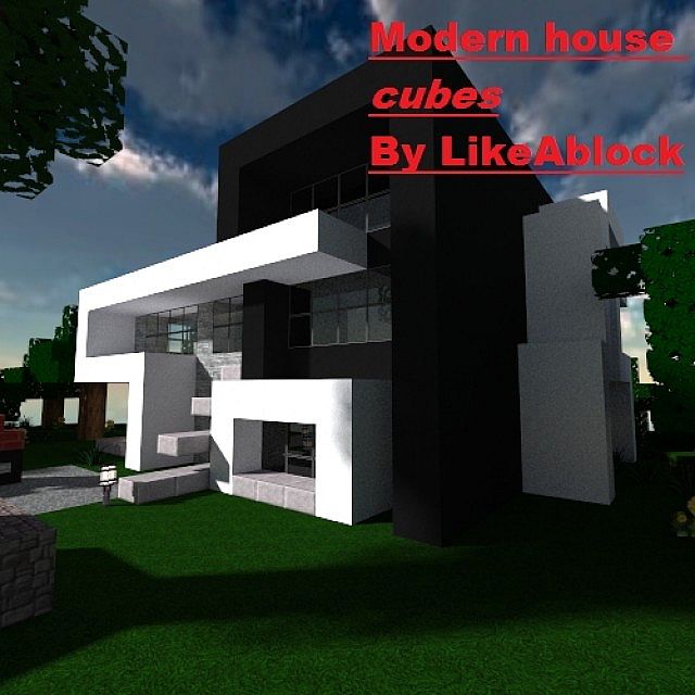 Modern house./.CUBES./.By LIkeAblock Minecraft Map
