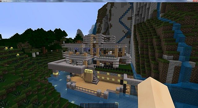 Modern House On The Lake Minecraft Map