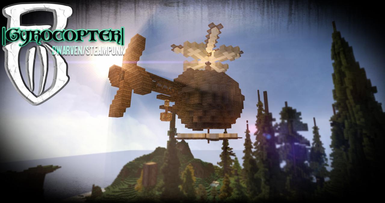 Gyrocopter [ Myths of Daedwin ] Dwarven / Steampunk Minecraft Map