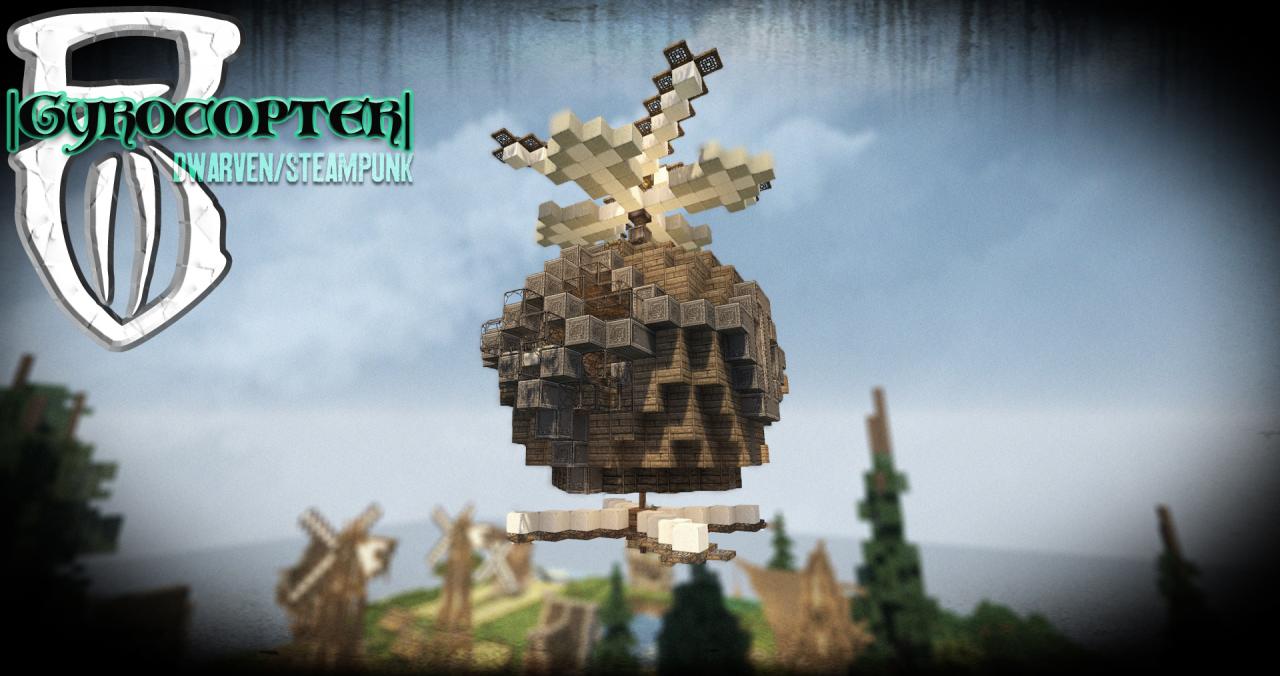 Gyrocopter [ Myths of Daedwin ] Dwarven / Steampunk Minecraft Map