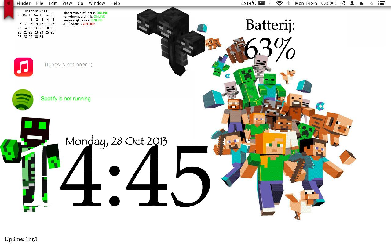 [geektool] Minecraft background [mac os x] Minecraft Map