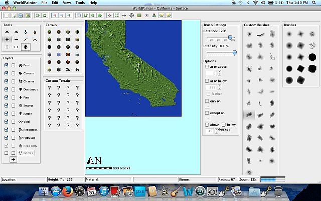 California Minecraft Map