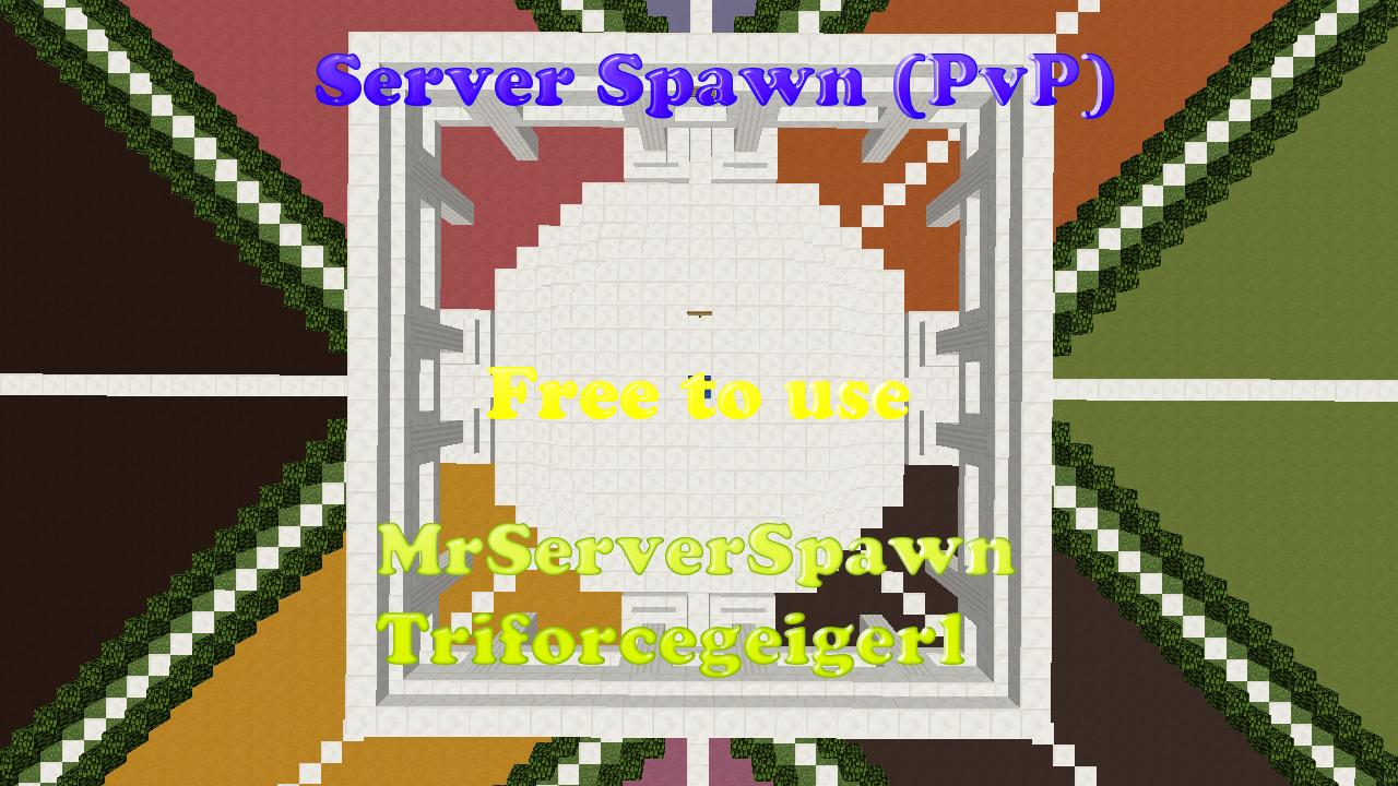 Server Spawn (PvP) Free to use Minecraft Map