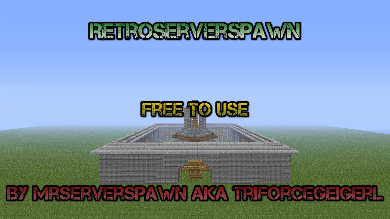 Server Spawn (Retrolook) Free to use Minecraft Map