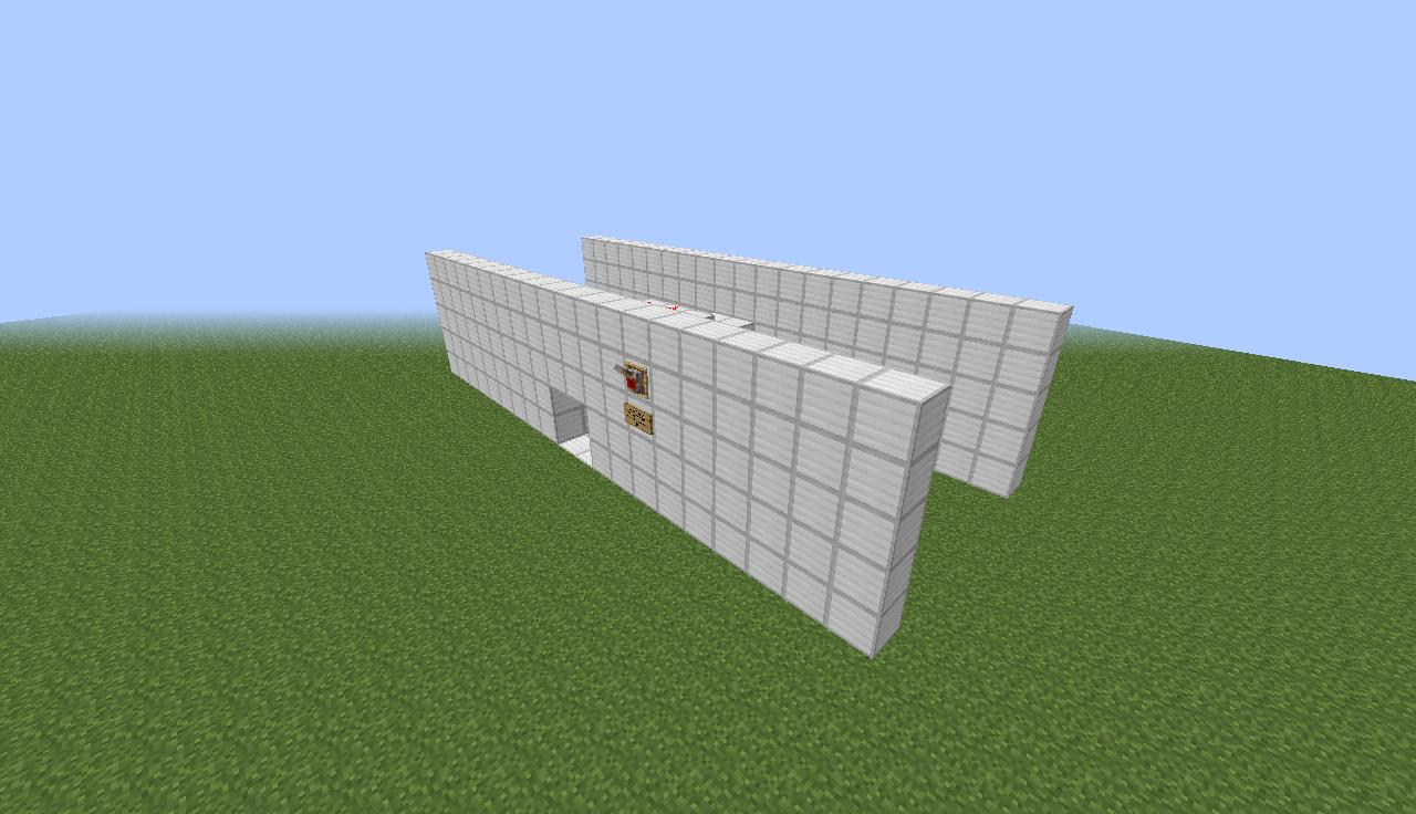 Retractable 2x2 door simpler version Minecraft Map