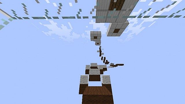 Brown&White Wool Parkour! Minecraft Map