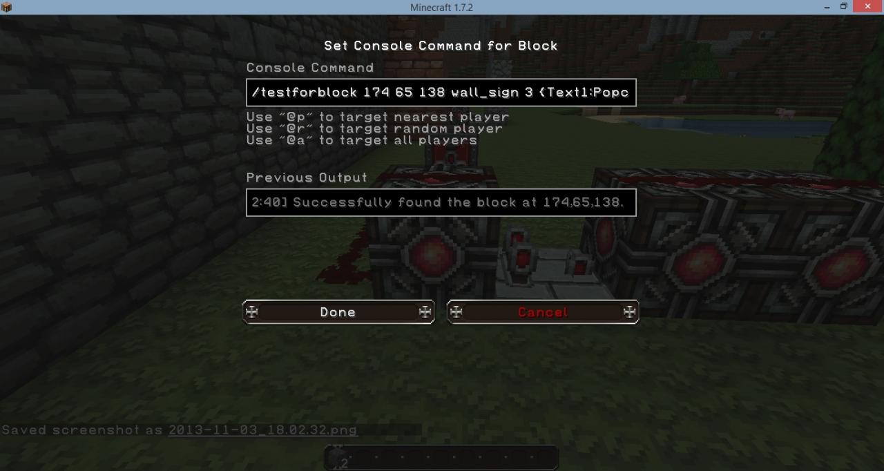 Testforblock Combination Codes. With Short Adventure Map! Minecraft Map