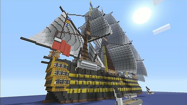 Ship of the line [HMS Hellfire] Minecraft Map