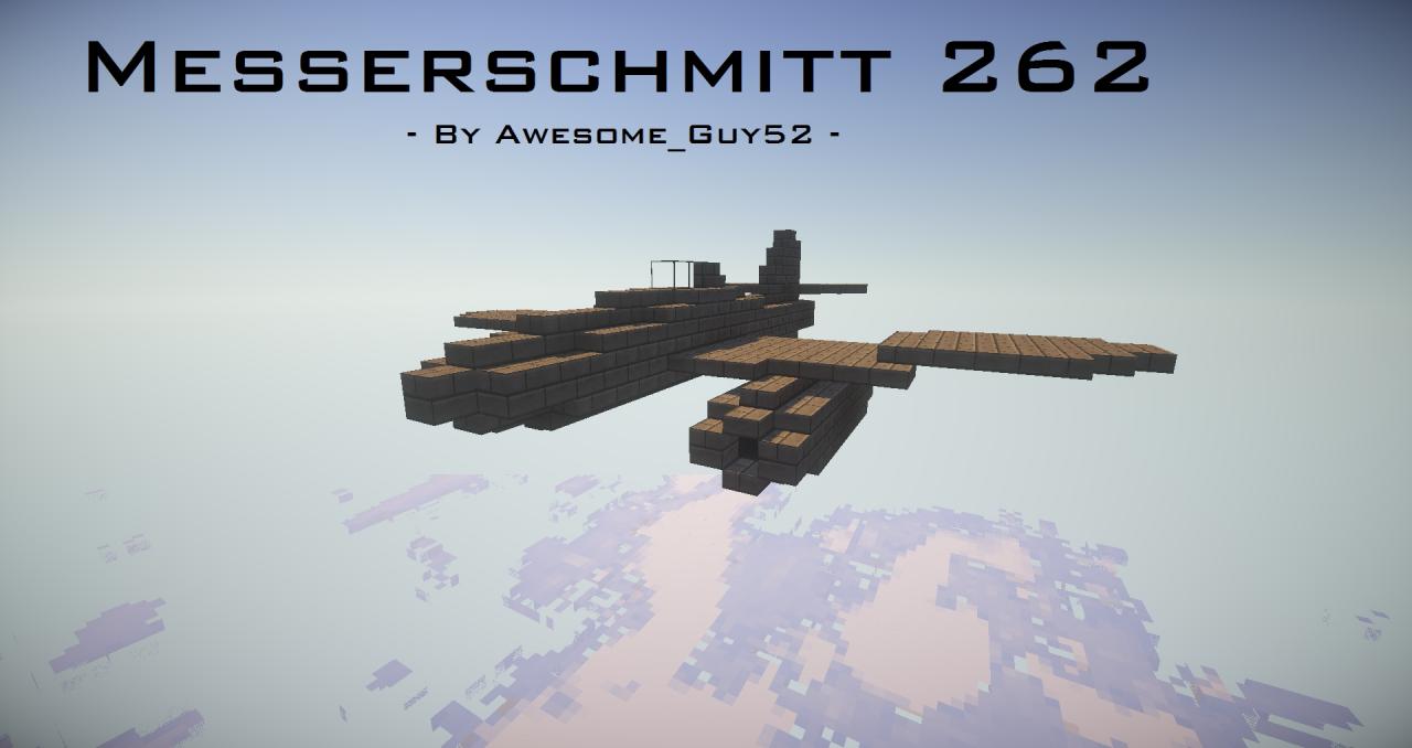 2:1 Messerschmitt 262 [WW2 Airplane] Minecraft Map