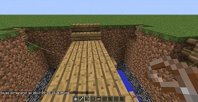 rope bridge that literaly IS HANGING FROM THE ROPE Minecraft Map