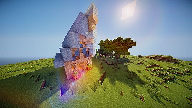 Simple Fantasy House | Perfectly Symmetrical Minecraft Project