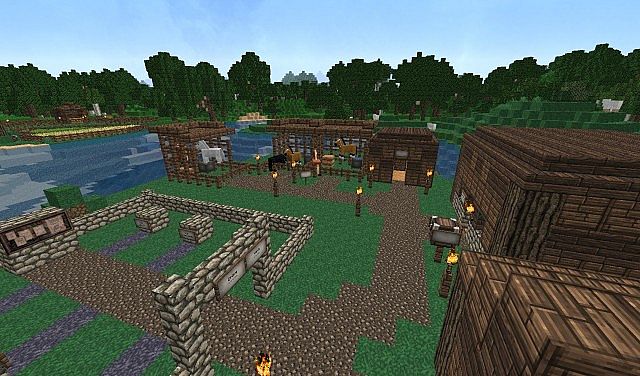 Middle Ages Town Minecraft Map