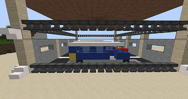 Bus Service Garage Minecraft Map