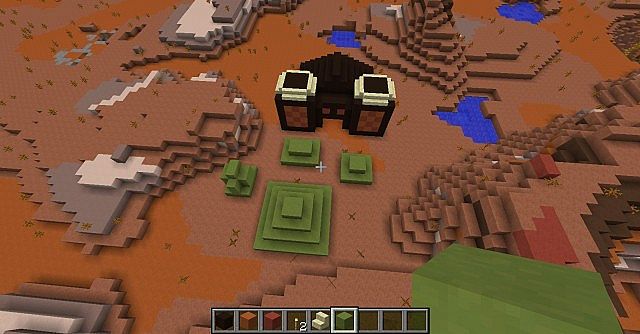 mesa temple with pyrimids Minecraft Map