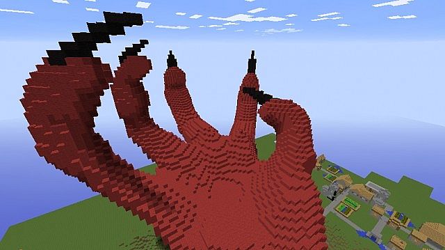 Trigon - Father of Raven (The Devil) 3D Pixel Art Minecraft Map