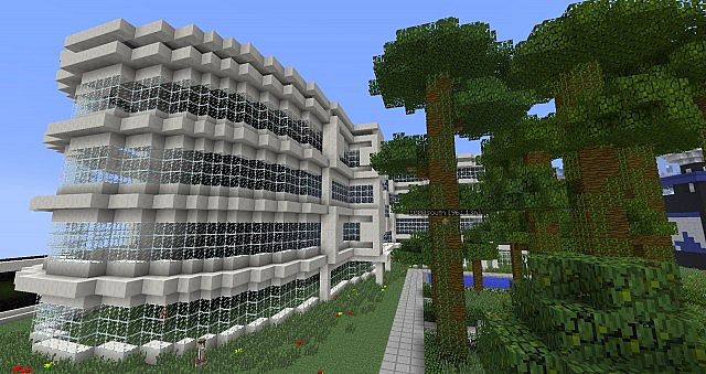 Modern Plaza 1.7 Minecraft Map