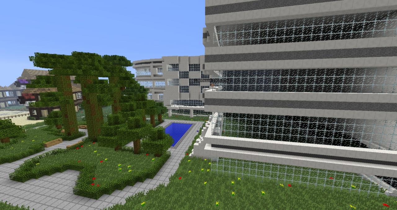 Modern Plaza 1.7 Minecraft Map