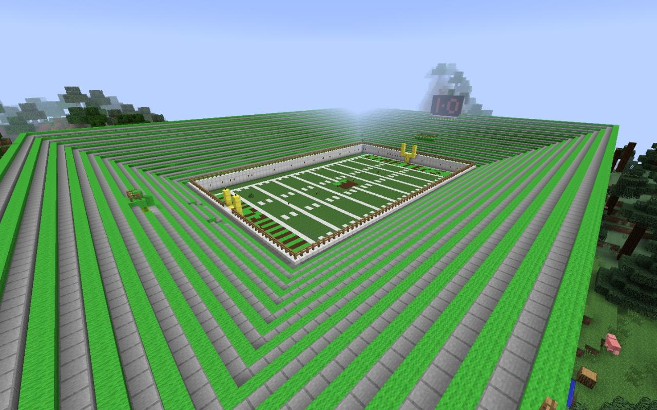 minecraft open american football field Minecraft Map