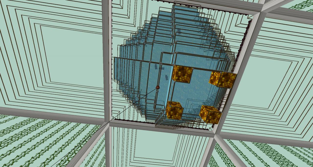 Spawn Quartz and Water Garden Minecraft Map