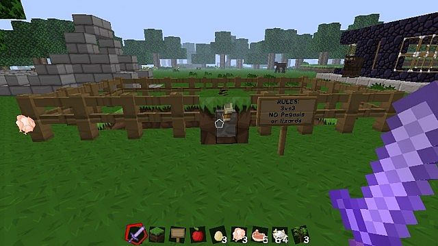 Battle arena map to CLAY SOLDIERS MOD 1.6.4 Minecraft Map