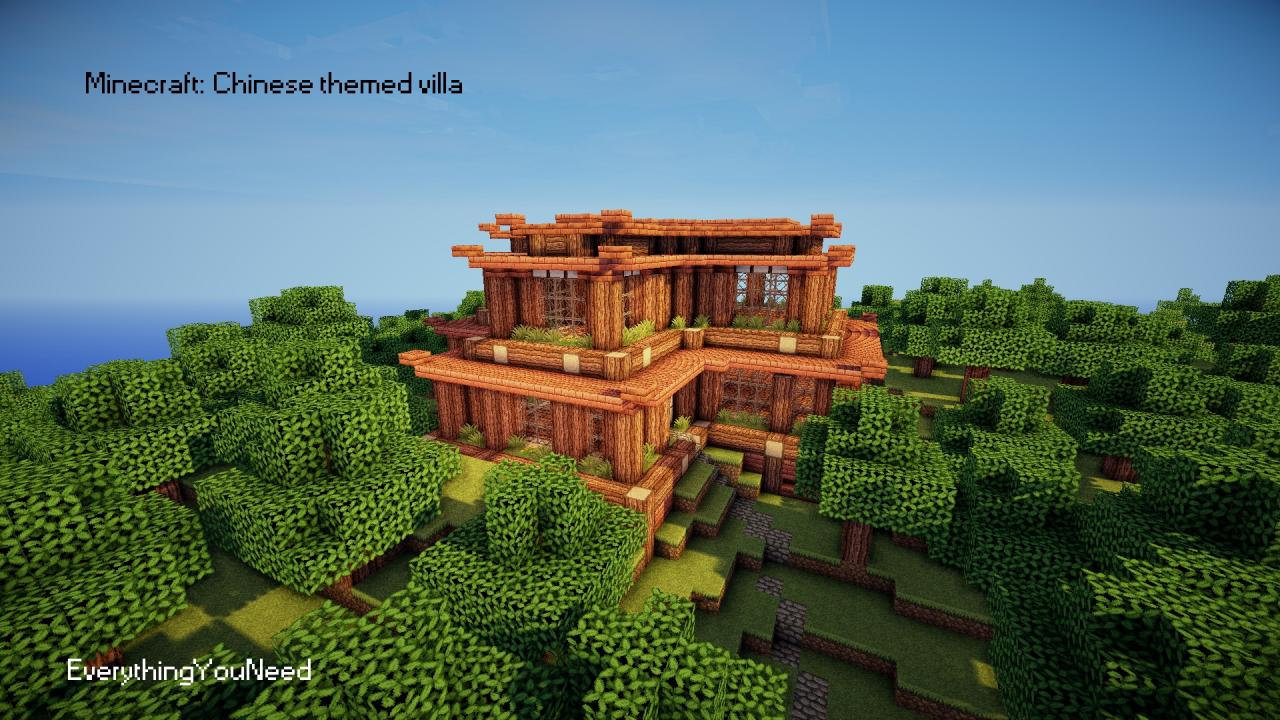Minecraft: Chinese themed house Minecraft Map