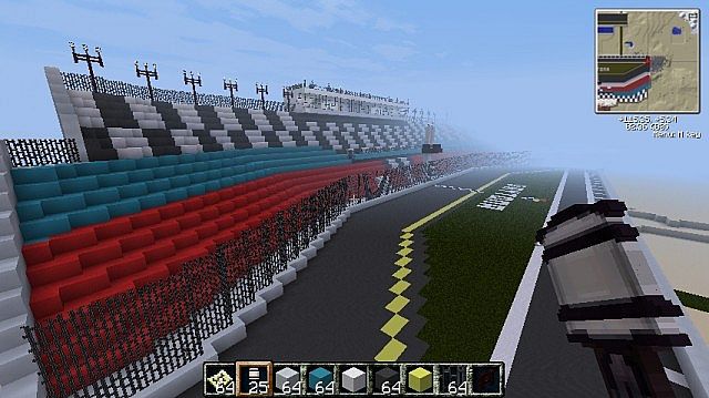 Daytona International speedway Minecraft Map